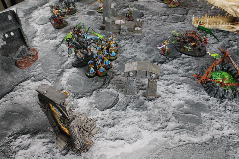 Tabletop Wargaming Battle Mat With Bag Moonscape 44x60 Neoprene ...