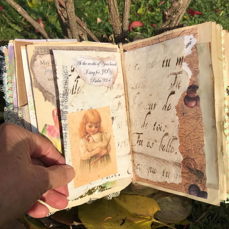 Joy Junk Journal, 36 Pg Journal, Joy Theme, Fabric N Paper, Eco ...