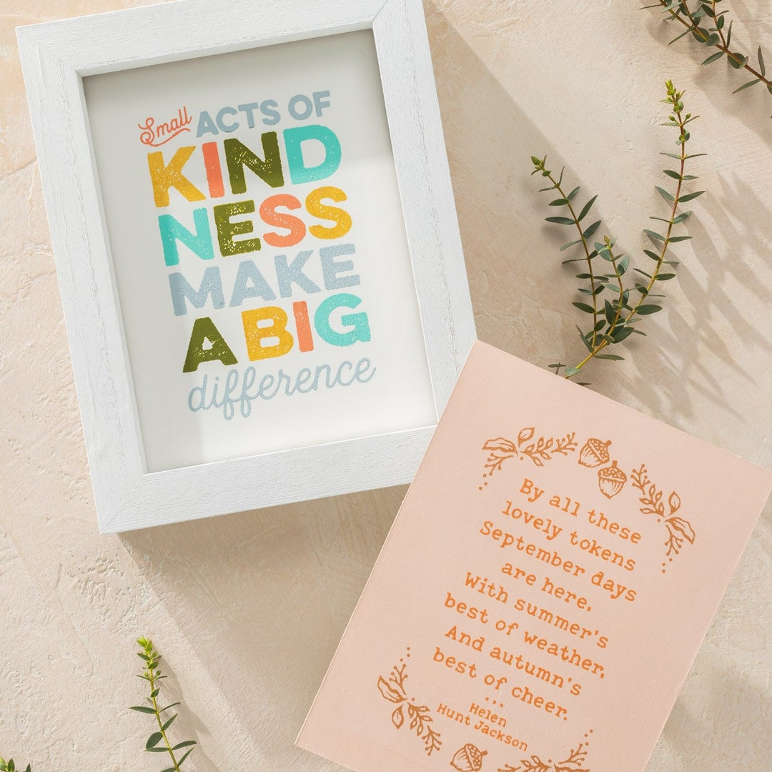 Small Acts of Kindness Custom Sign - Etsy