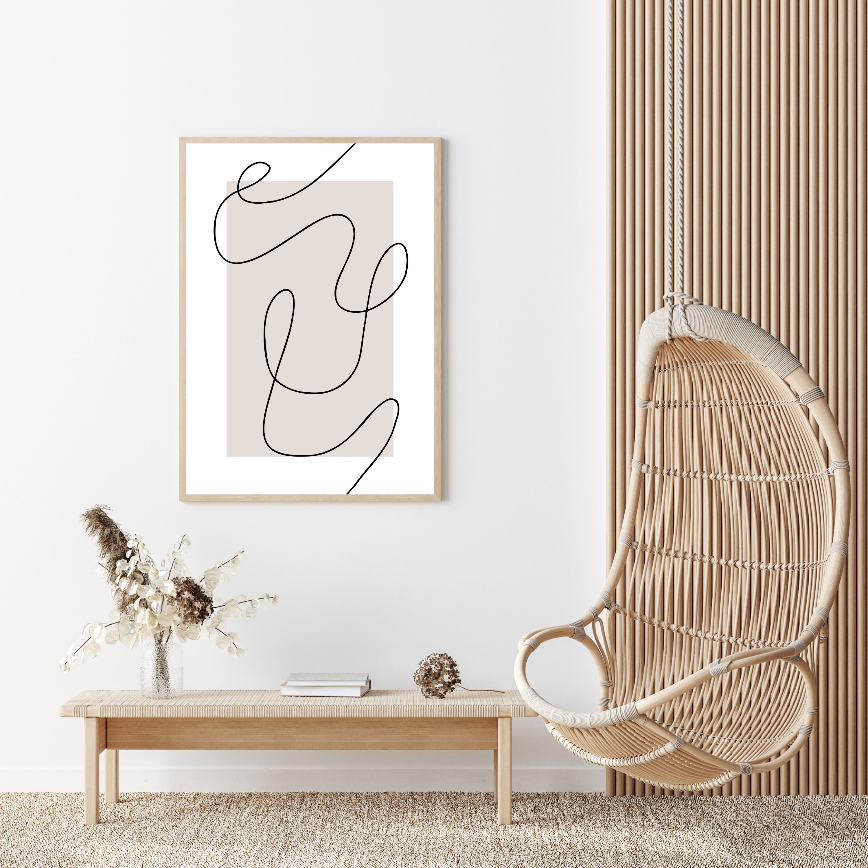 Printable Line Art Set Line Art Print Minimalistic Wall - Etsy