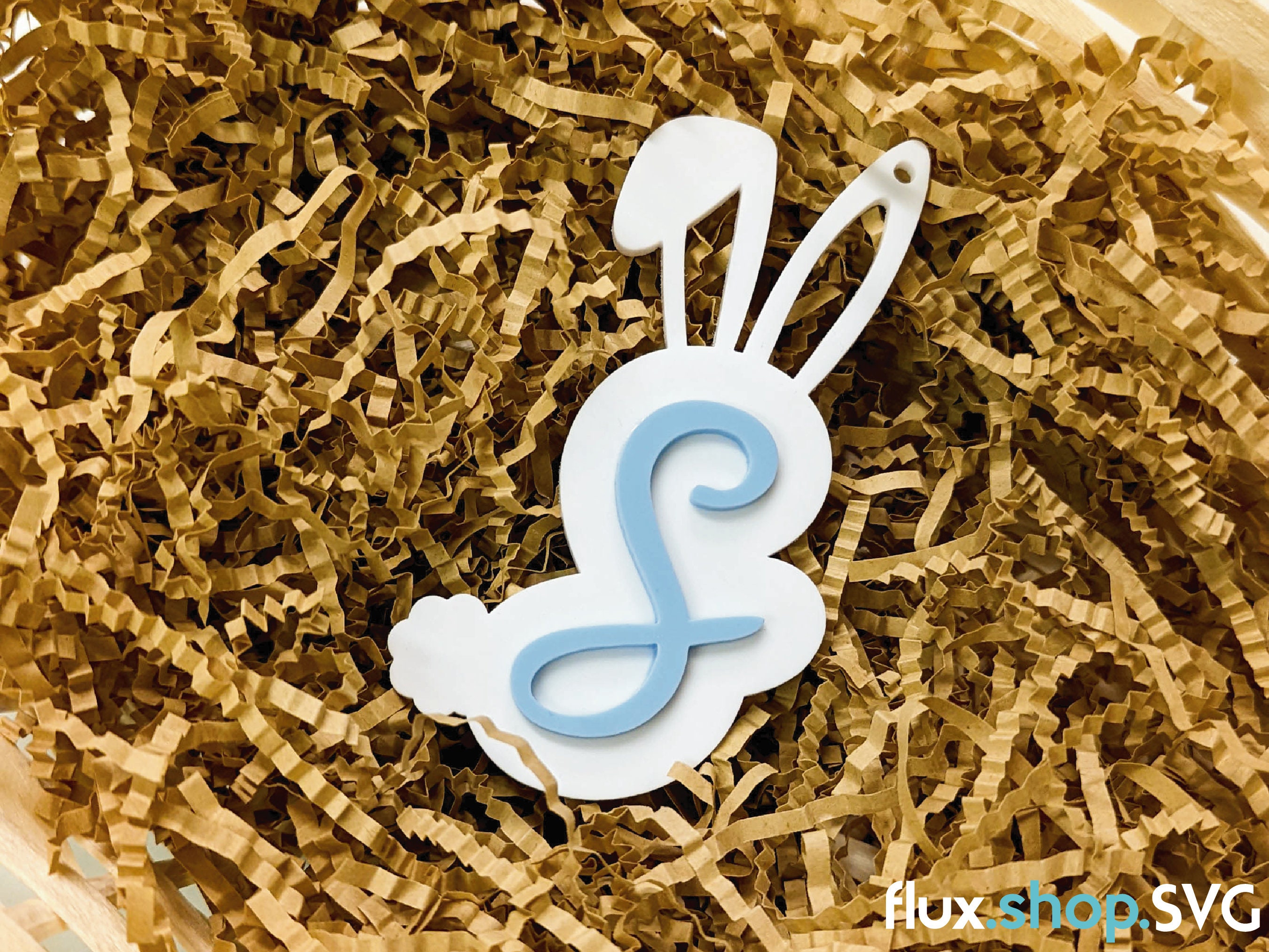Easter Bunny Alphabet Tags | Bunny Letters Dual Layers | Laser Cut ...