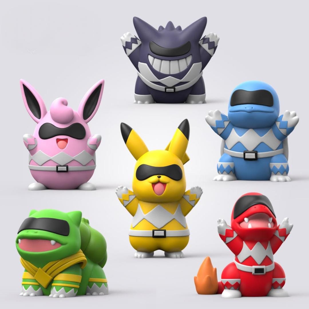 Paint Your Own Rangers X Poké Cosplay Crossover Inspired Model ...