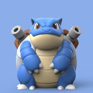 Blastoise Paint Kit Pokemon, 3D Printed, Art, Craft, Gift - Etsy