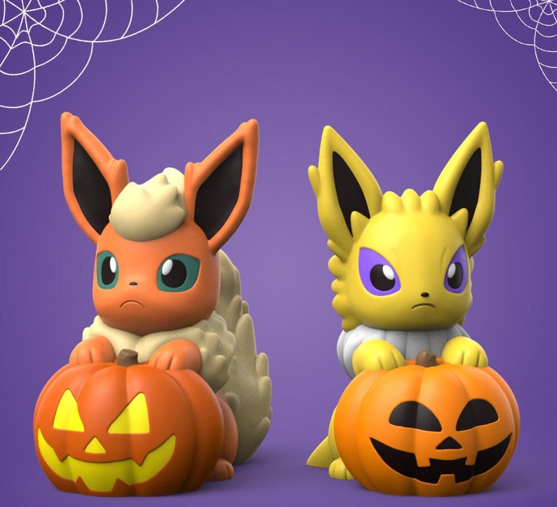Halloween Eevee & Eeveelution Inspired 3D Printed Models |, 3D Printed ...