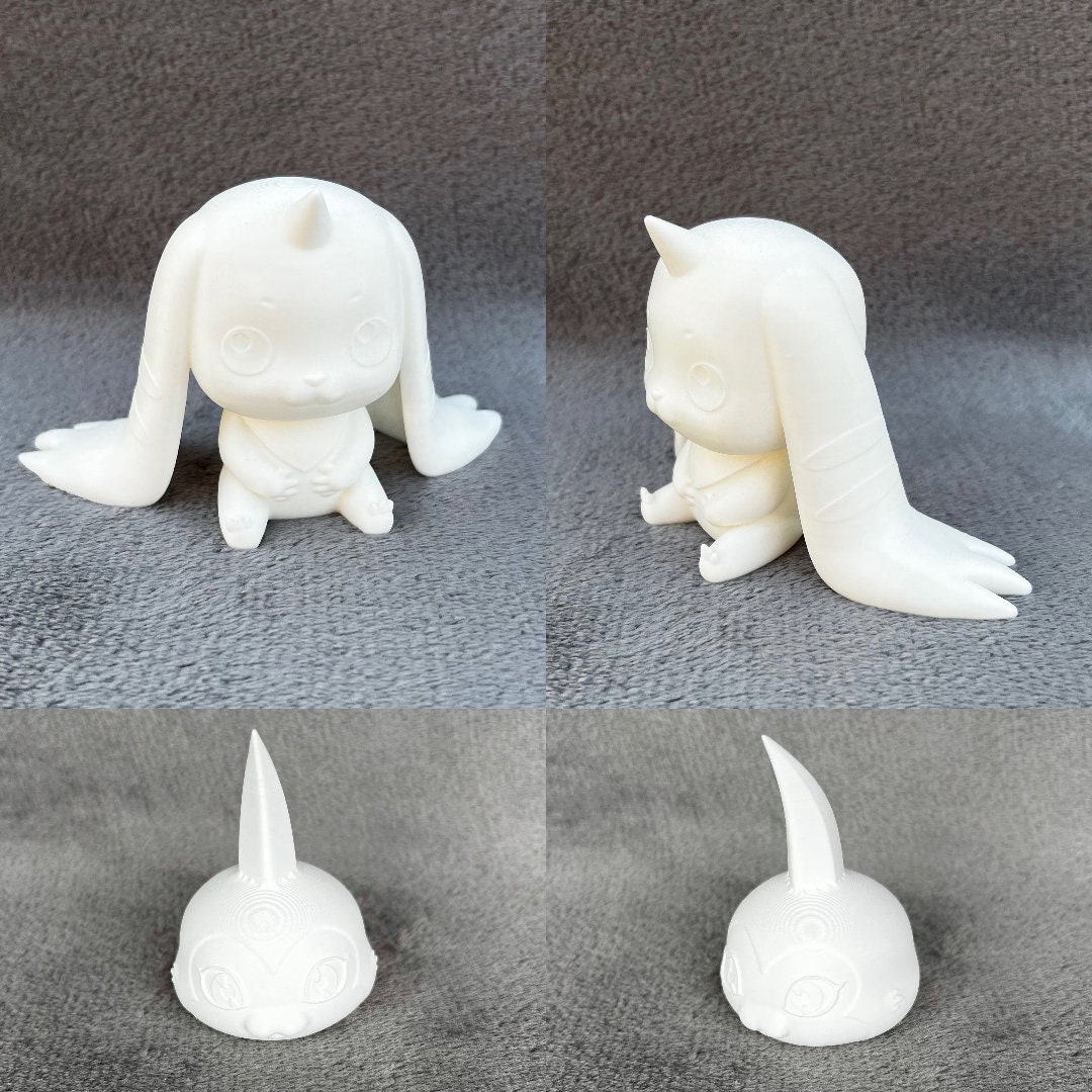 Choose and Paint Your Own 3D Printed Model Digimon Inspired, Art, Craft ...