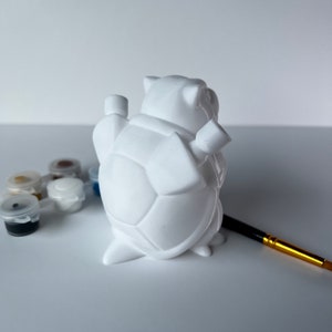 Blastoise Paint Kit Pokemon, 3D Printed, Art, Craft, Gift - Etsy