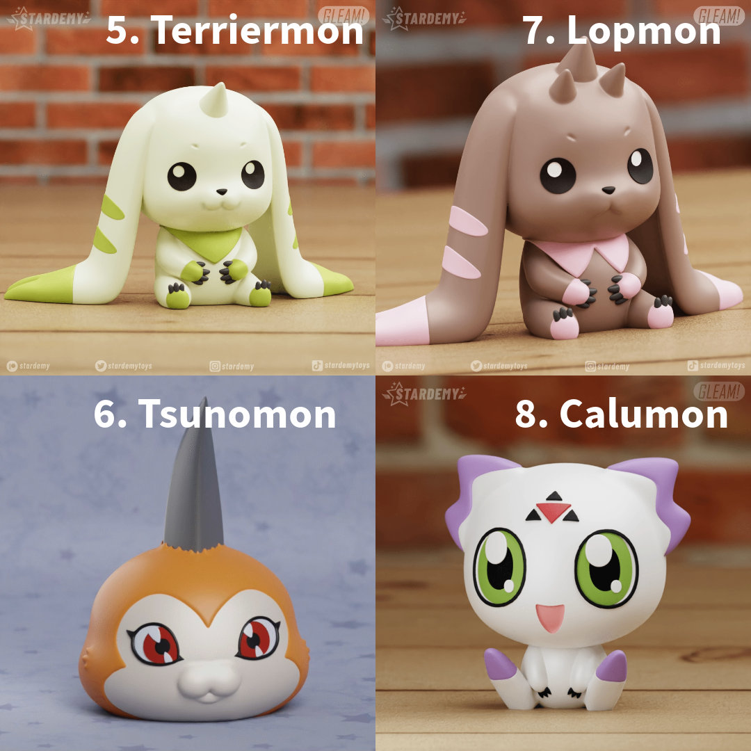 Choose and Paint Your Own 3D Printed Model Digimon Inspired, Art, Craft ...