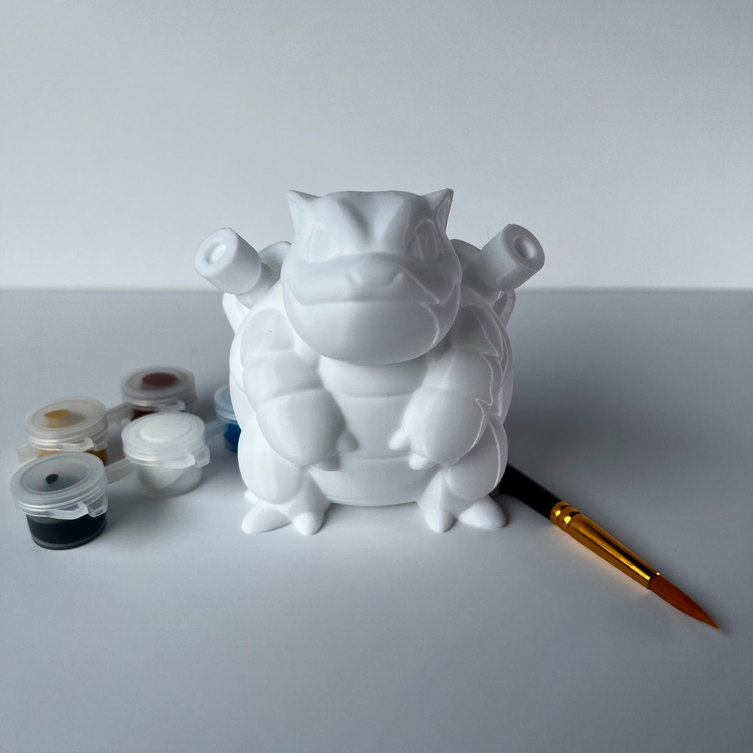 Blastoise Paint Kit Pokemon, 3D Printed, Art, Craft, Gift - Etsy