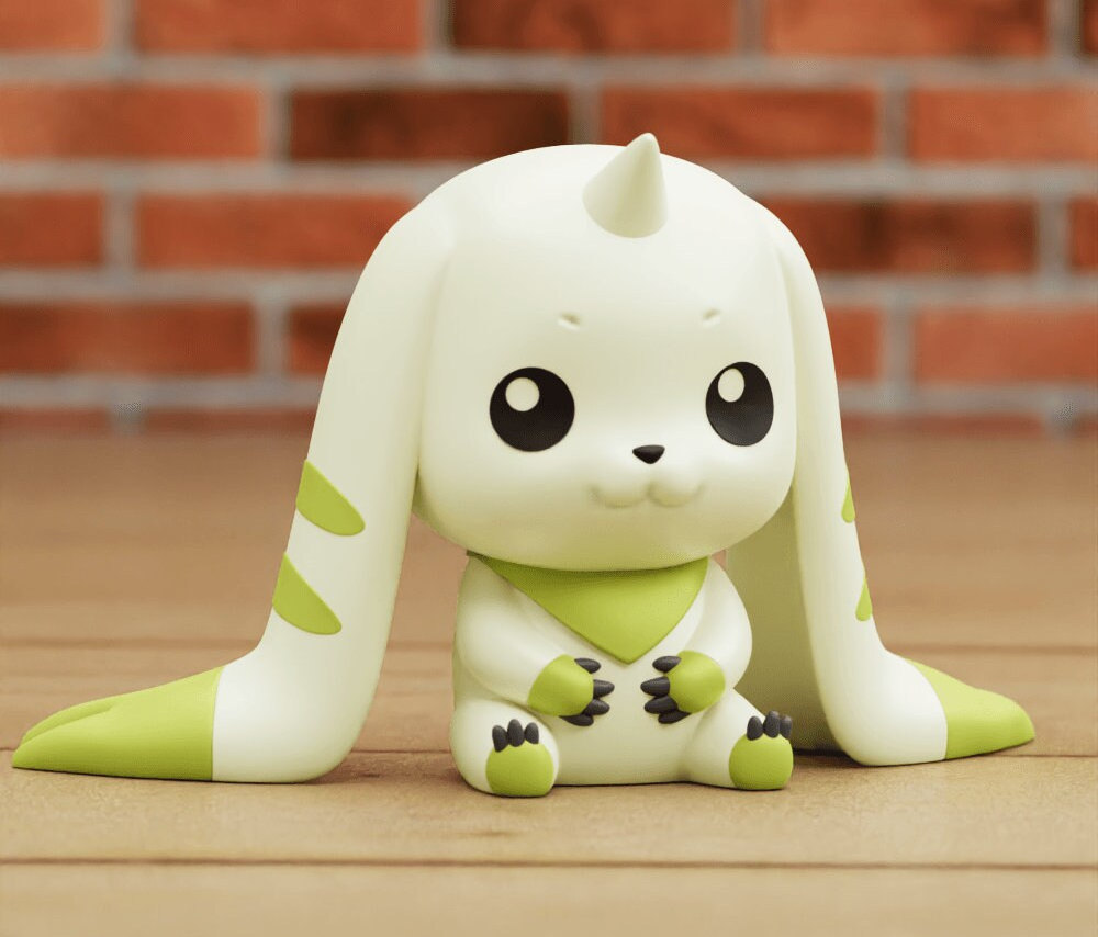 Terriermon Paint Kit Digimon, 3D Printed, Art, Craft, Gift - Etsy UK