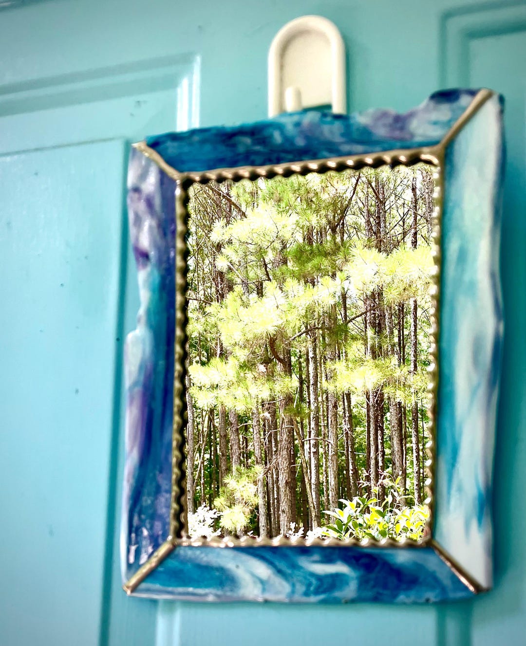 Decorative Mirror With Stained Glass Details - Etsy