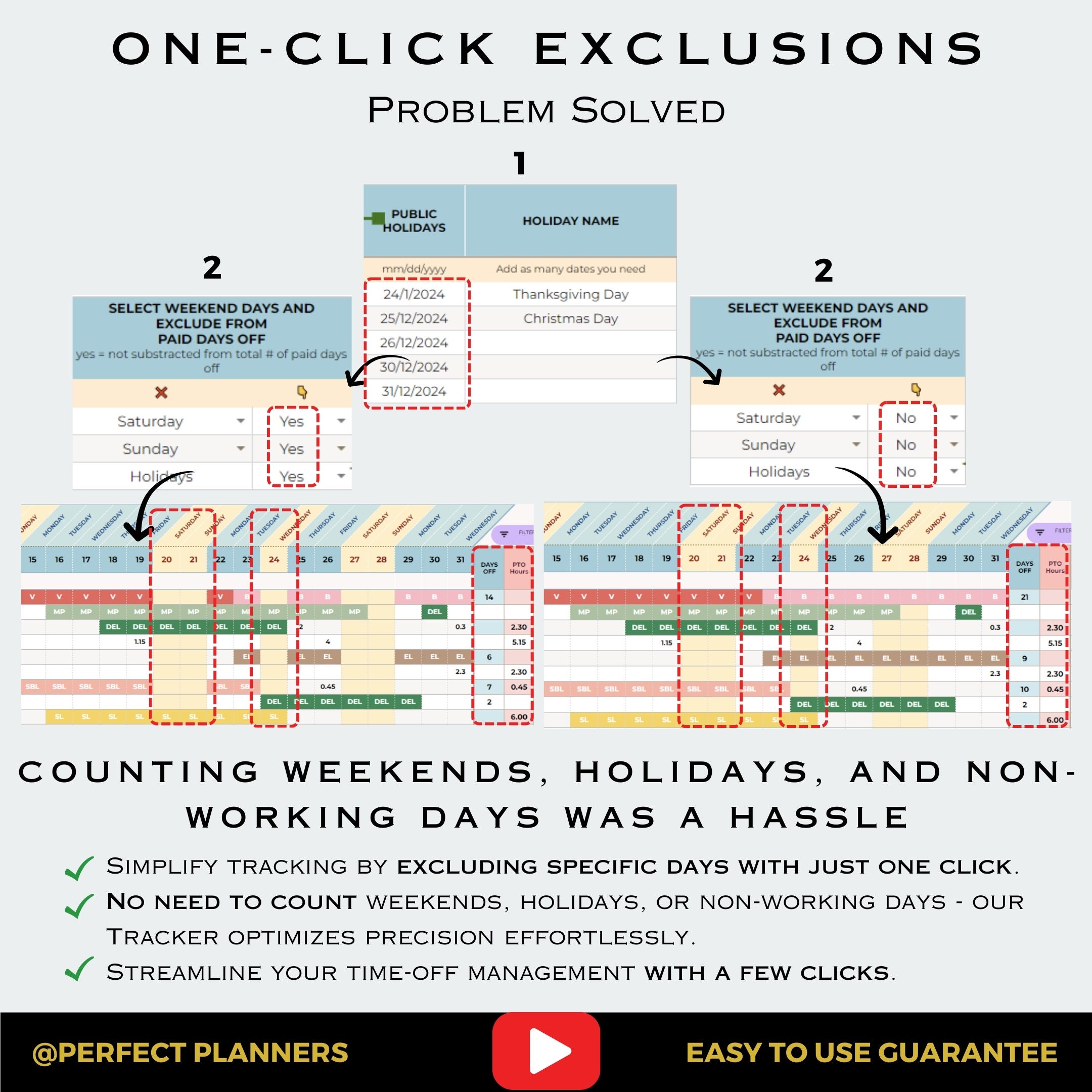 Annual Leave Tracking: Leave Tracker, Planner for Employee Vacations ...