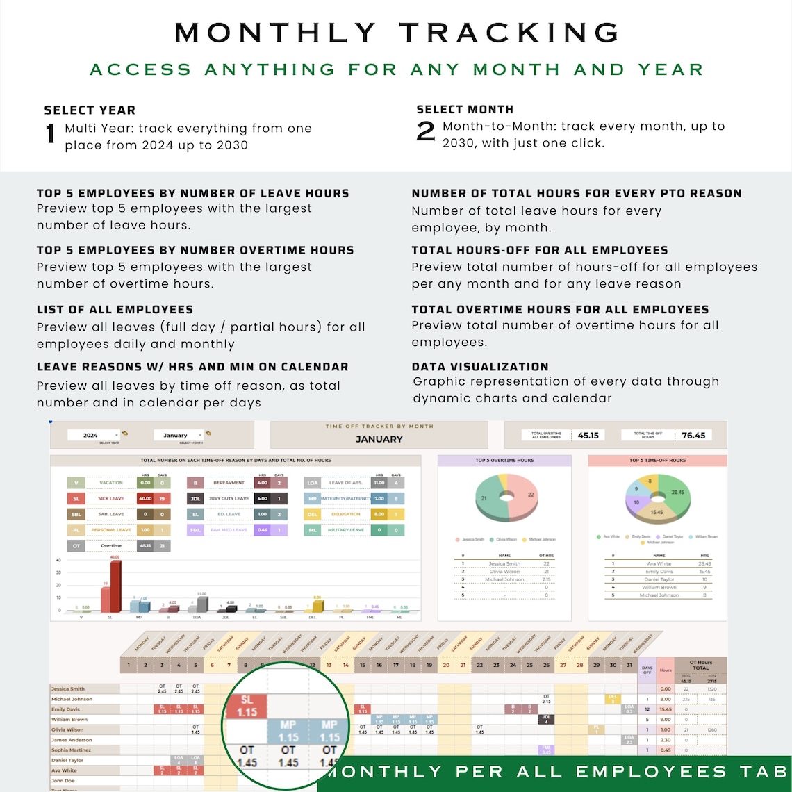 Employee Time off Request Template. Vacation Request Tracker. PTO ...