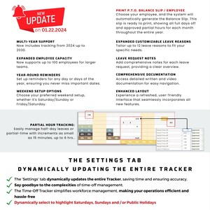 Employee Time off Request Template. Vacation Request Tracker. PTO ...