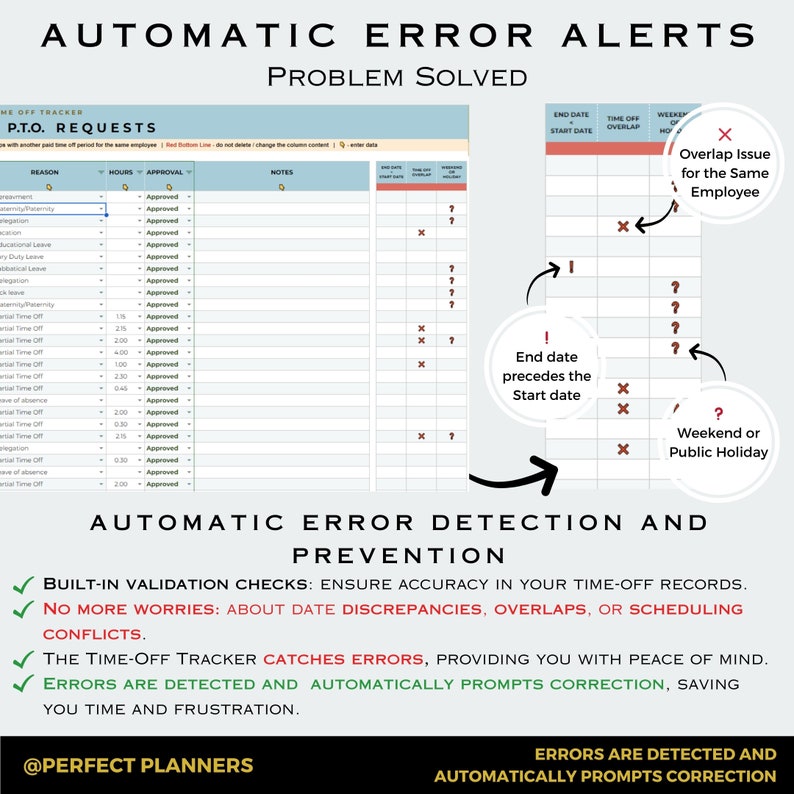 Annual Leave Tracking: Leave Tracker, Planner for Employee Vacations ...
