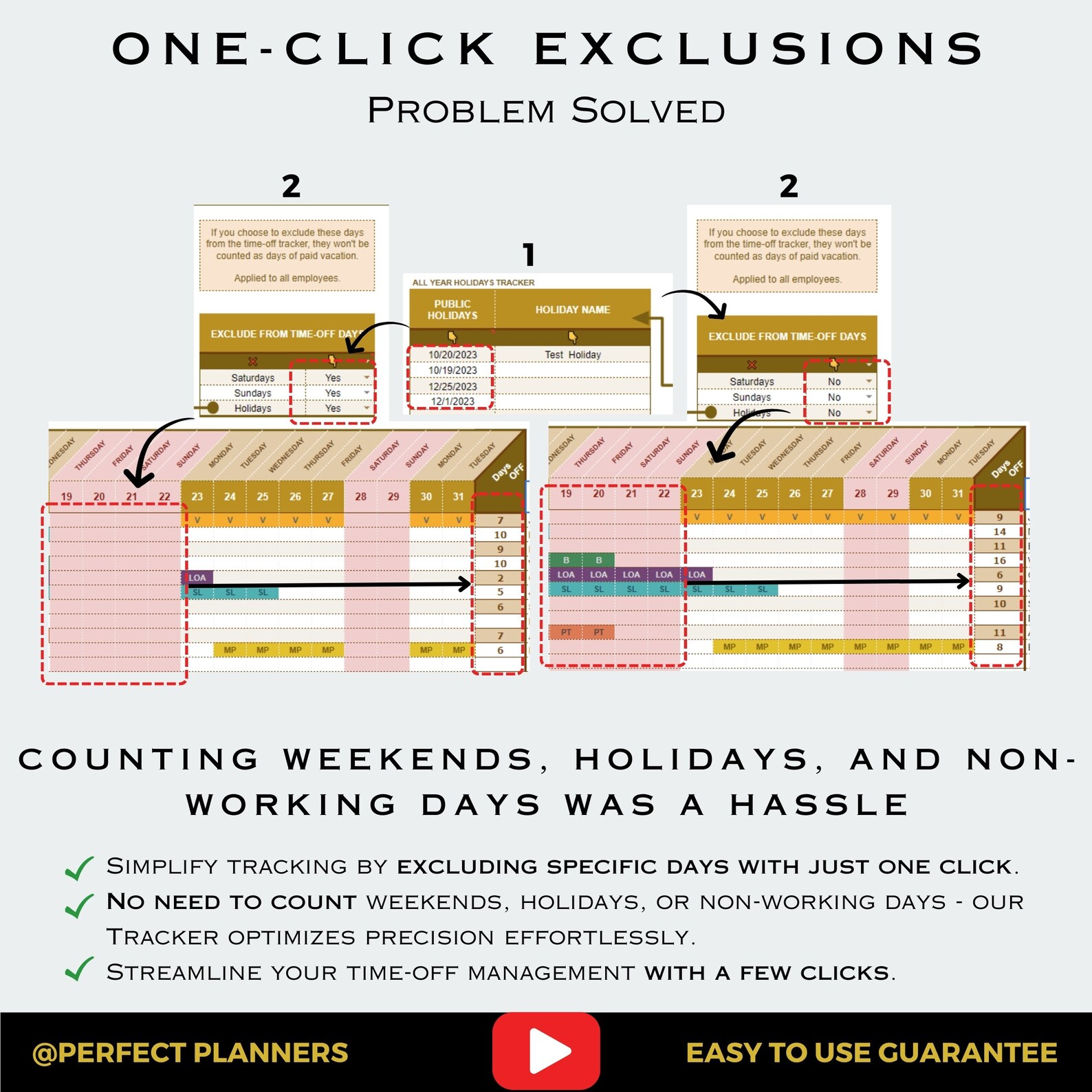 Employee Time off Request Template. Vacation Request Tracker. PTO ...