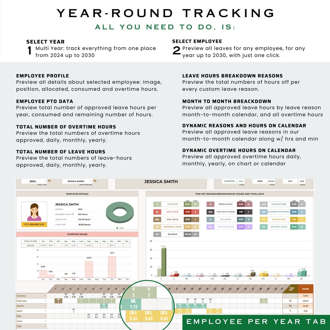 Employee Time off Request Template. Vacation Request Tracker. PTO ...