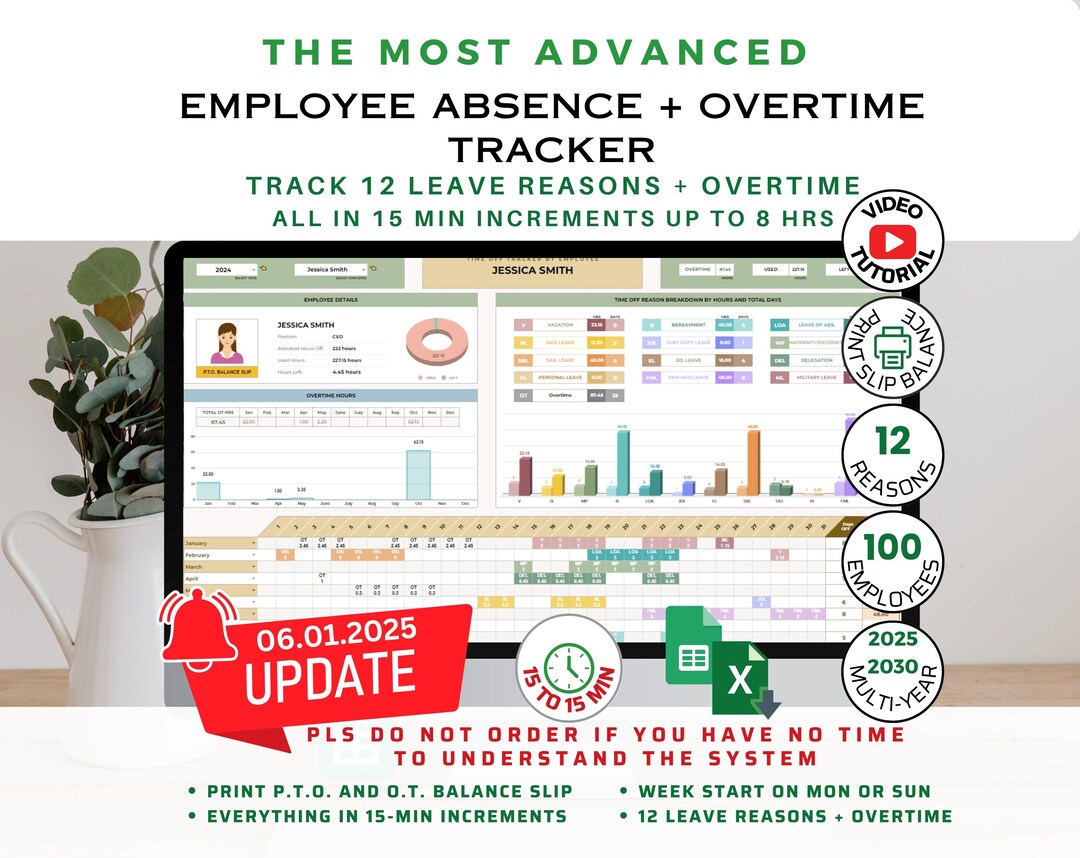 Employee Absence Tracker, Absence Tracker for Employees, Employee Leave ...