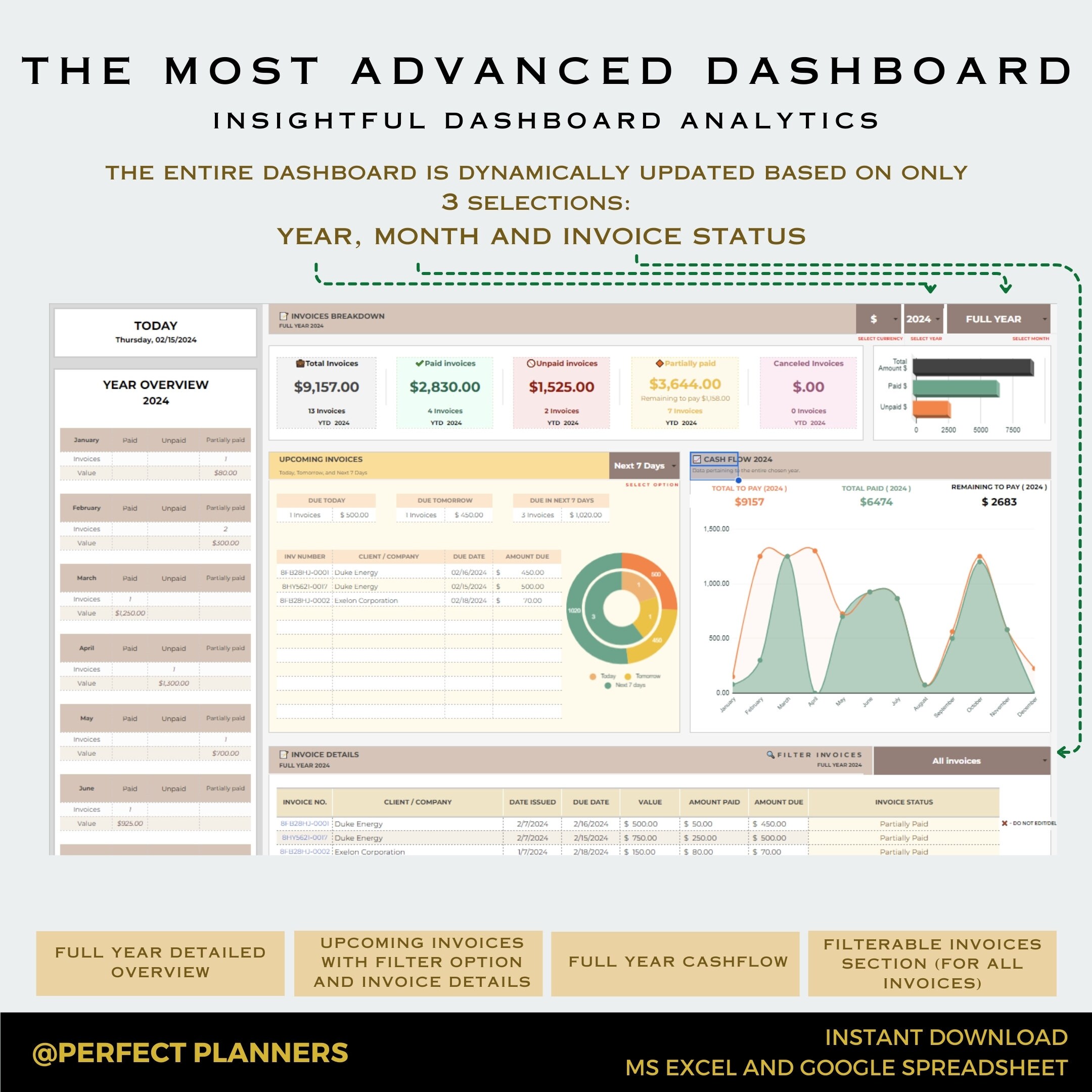 Invoice Tracker & Payment Manager Invoice Payments and Dashboard Small ...