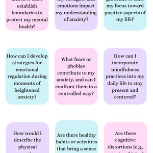 45 ANXIETY JOURNALING QUESTIONS - Etsy