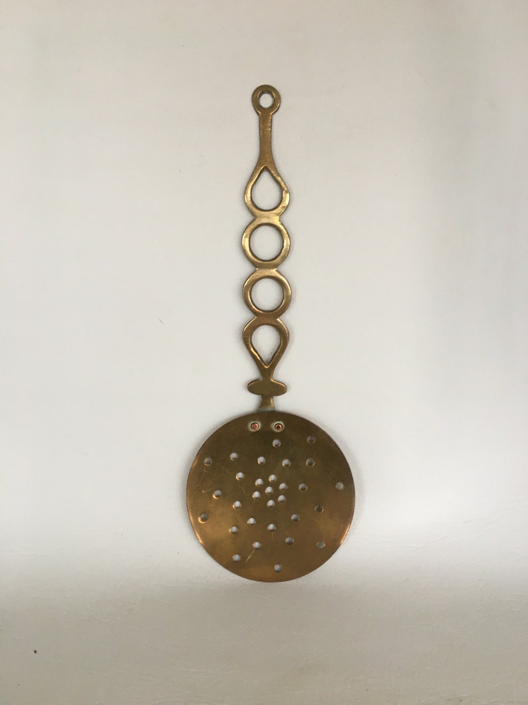 Vintage Brass Strainer, Brass Skimmer, Ladle, Sieve Farmhouse Decor - Etsy