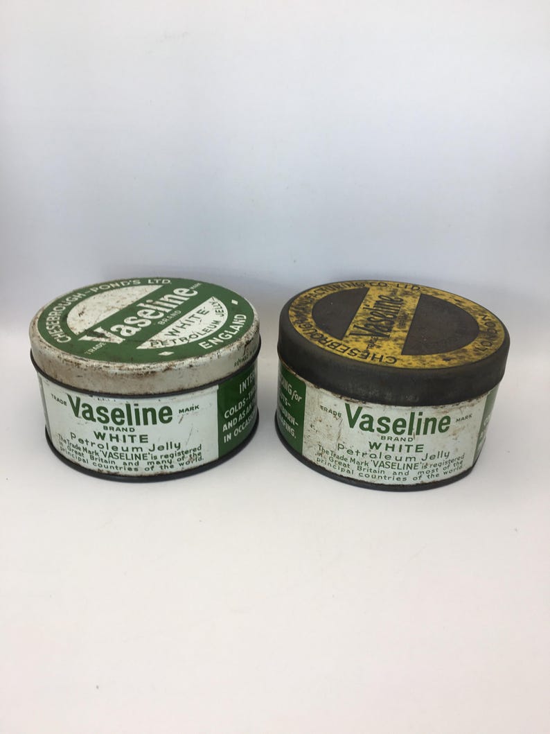 Pair of Vintage Vaseline Tins, Medical Advertising Collectibles - Etsy
