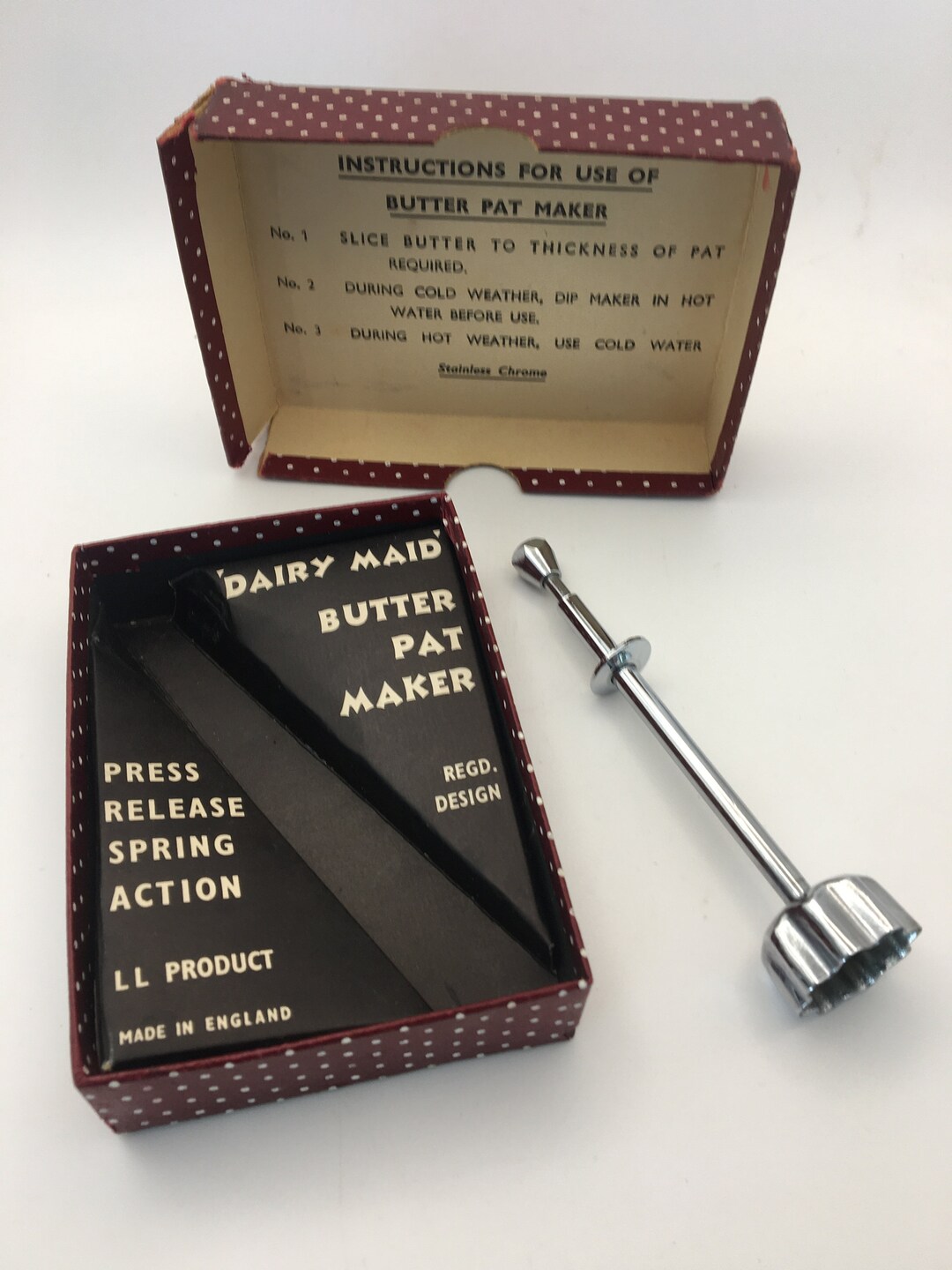 Vintage Butter Pat Maker, Dairy Maid Butter Pat LL Product 1950s ...