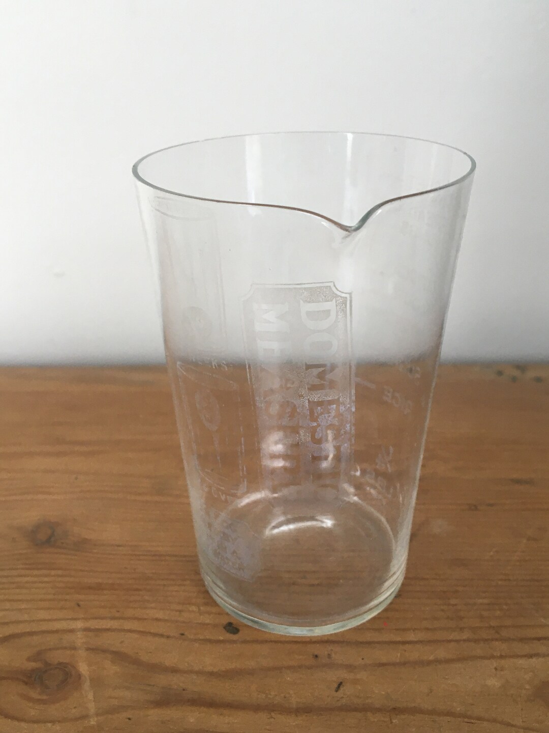 Antique Glass Measuring Jug, Domestic Measure Cup, Vintage Apothecary ...