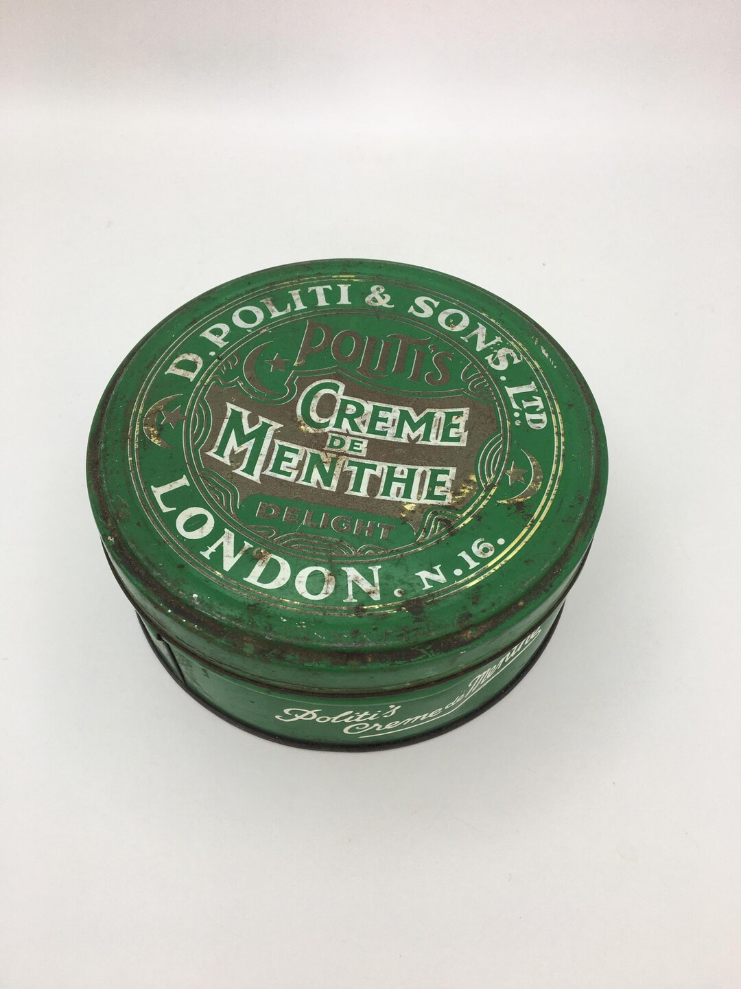 Vintage Creme De Menthe Tin, D.politi & Sons, London - Etsy