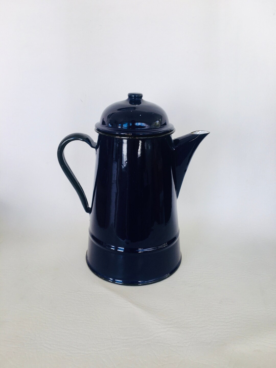 Vintage Blue Enamel Coffee Pot, Farmhouse Deco, Country Cottage Kitchen ...