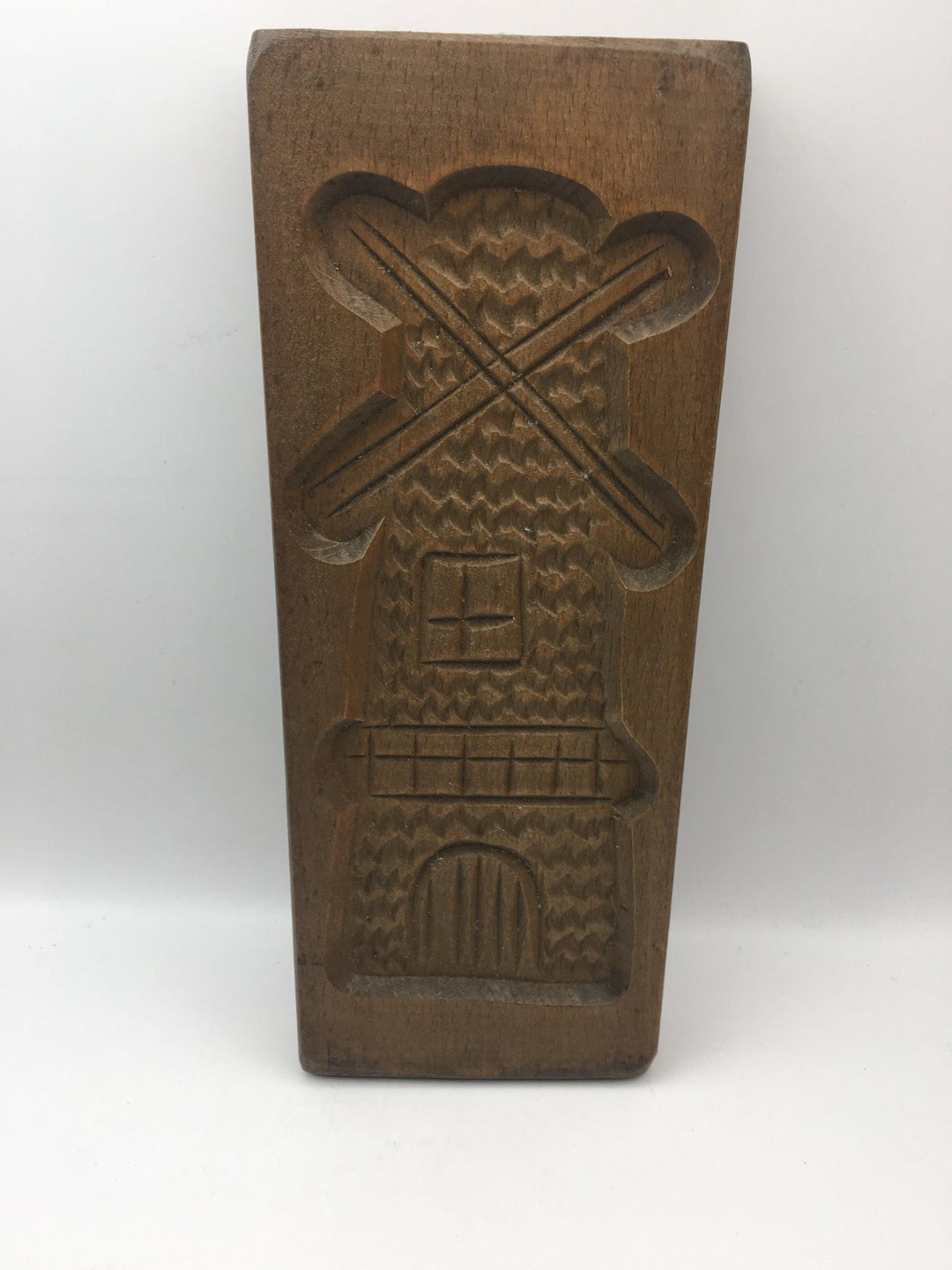 Vintage Dutch Chocolate/cookie Mould, Windmill Speculaas Mould, Ginger ...