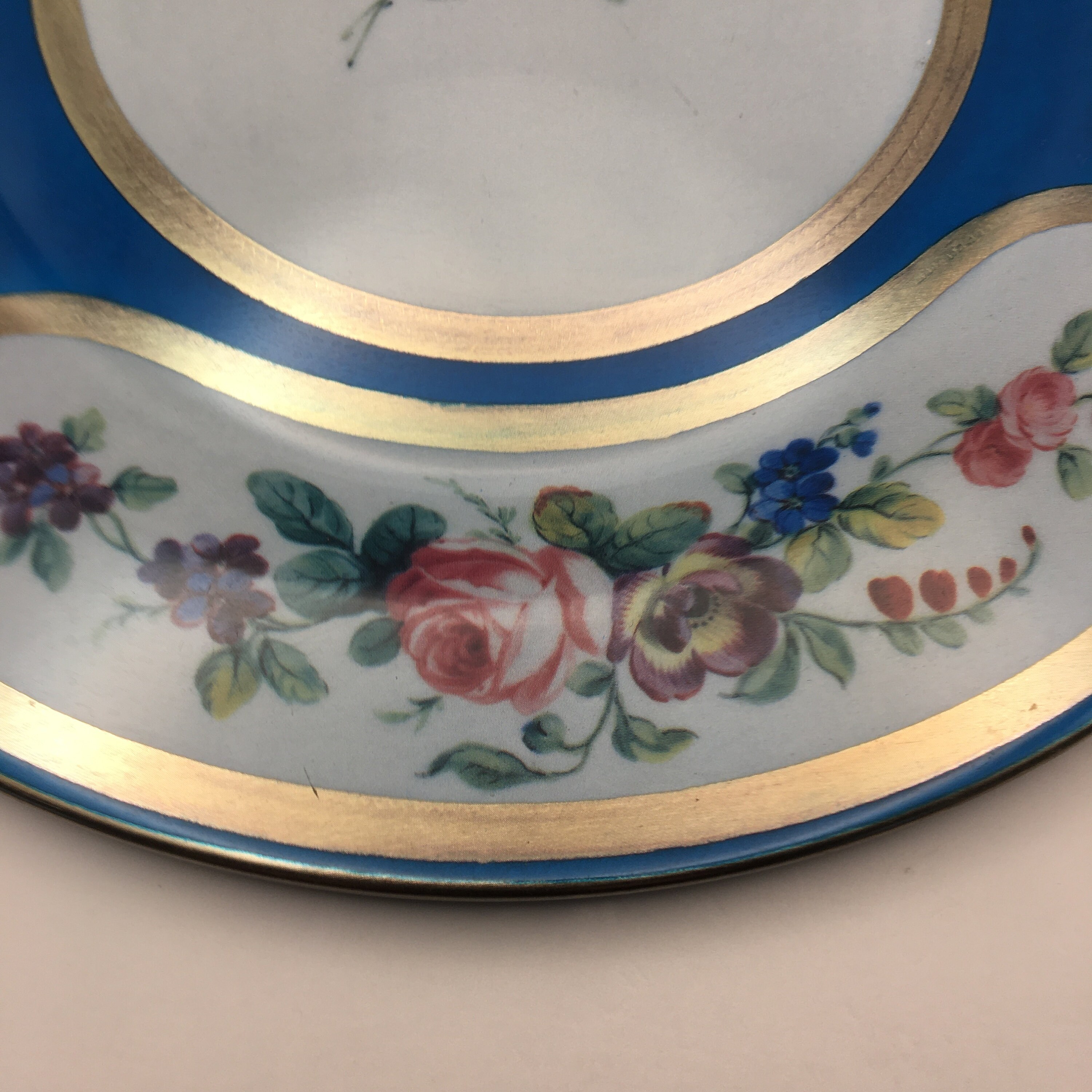 Vintage Sevres Plate, Sevres Style Tin Plate, Souvenir Plate, Wallace ...