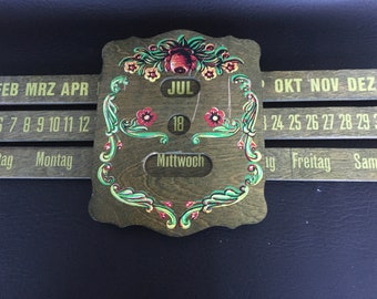 German Wooden Calendar - Etsy