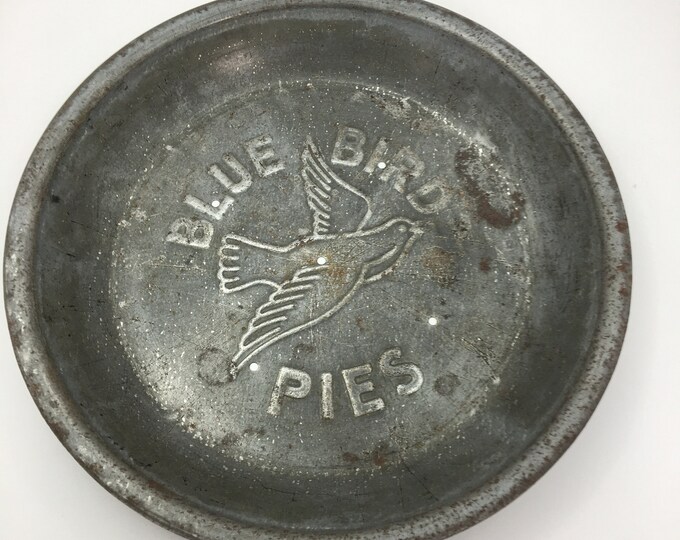 Vintage Blue Bird Pies Tin, Baking Pan, Pie Dish, Food Photography ...