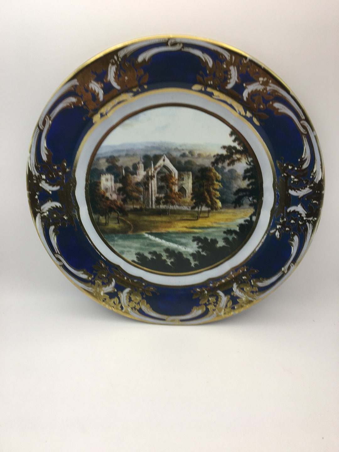 Vintage Derby Plate, Derby Style Tin Plate, Souvenir Plate, Chatsworth ...