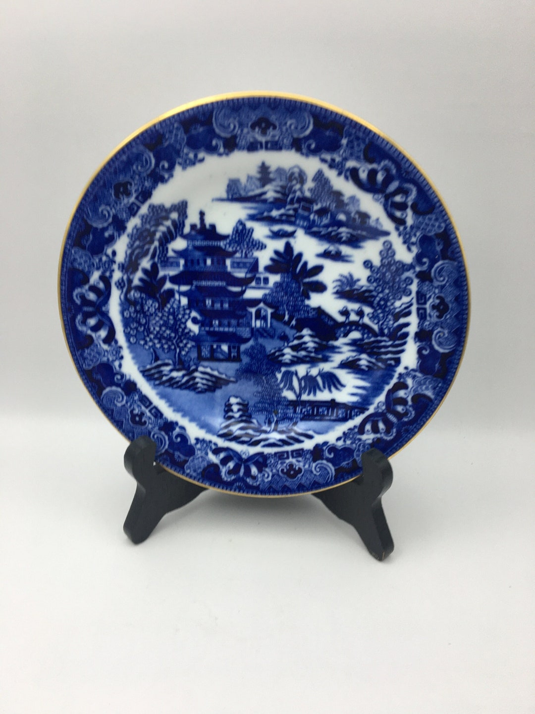 Victorian Copeland Plate Willow Pattern, Copeland Spode 19th Century ...