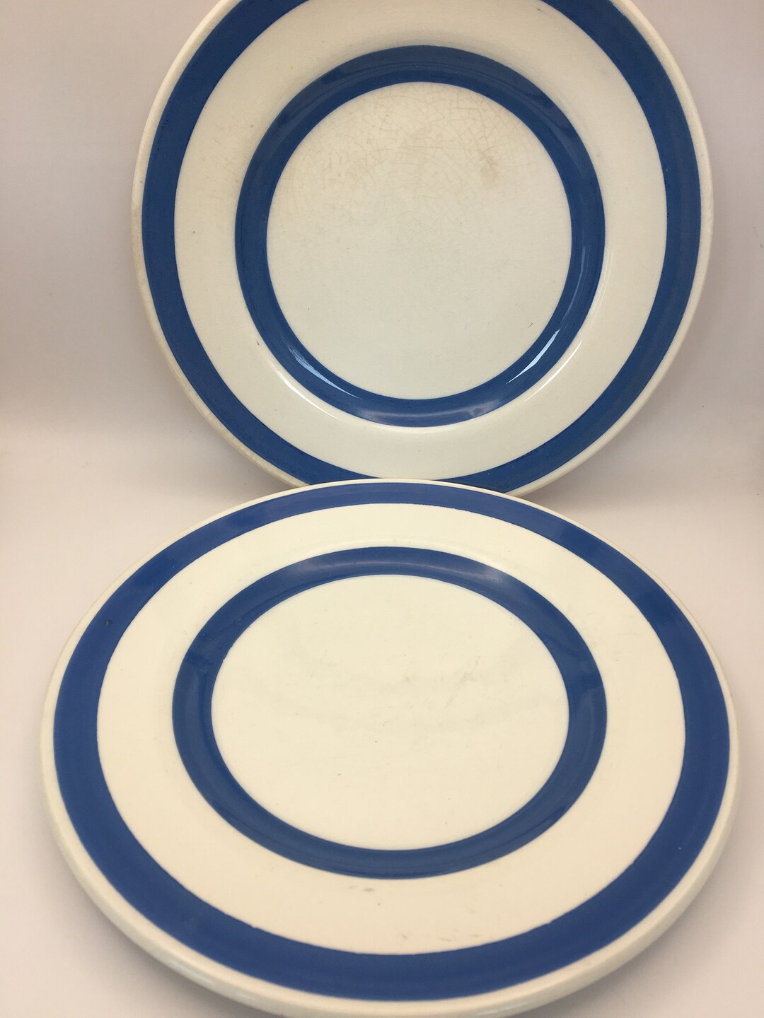 Vintage Chef Ware Plates, Cornish Ware Dinner Plates, Blue & White ...