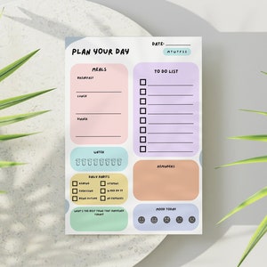 Daily Planner Printable Habit Tracker To-do List - Etsy