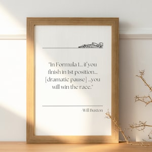 Formula 1 Will Buxton Printable Wall Art | F1 TV | Drive to Survive ...