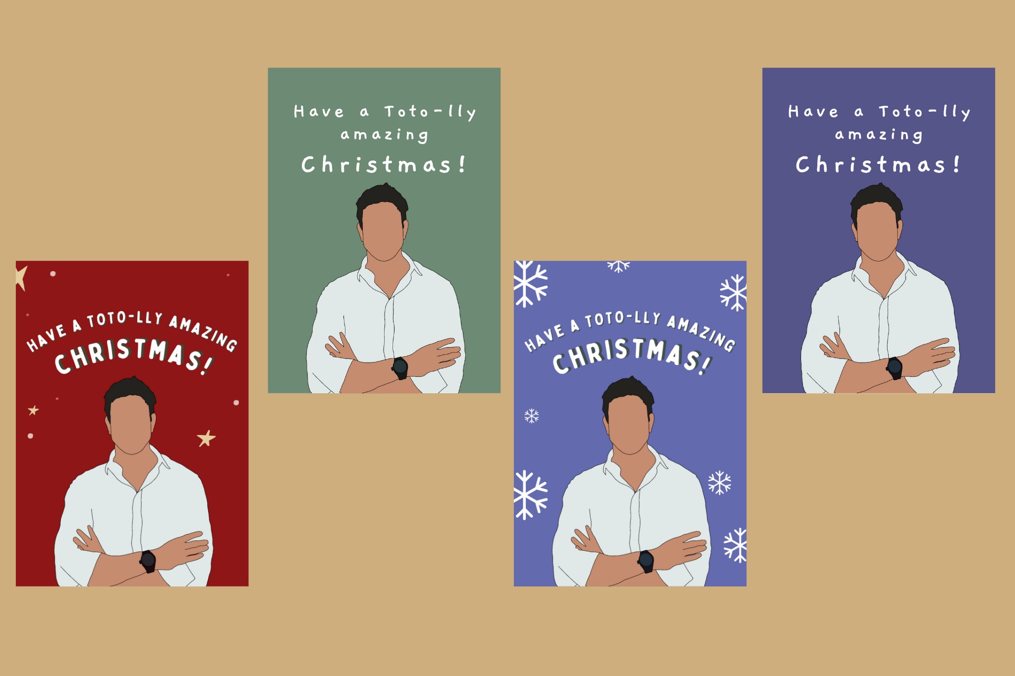 Toto Wolff Formula 1 Christmas Card Printable | 4 Designs | F1 ...