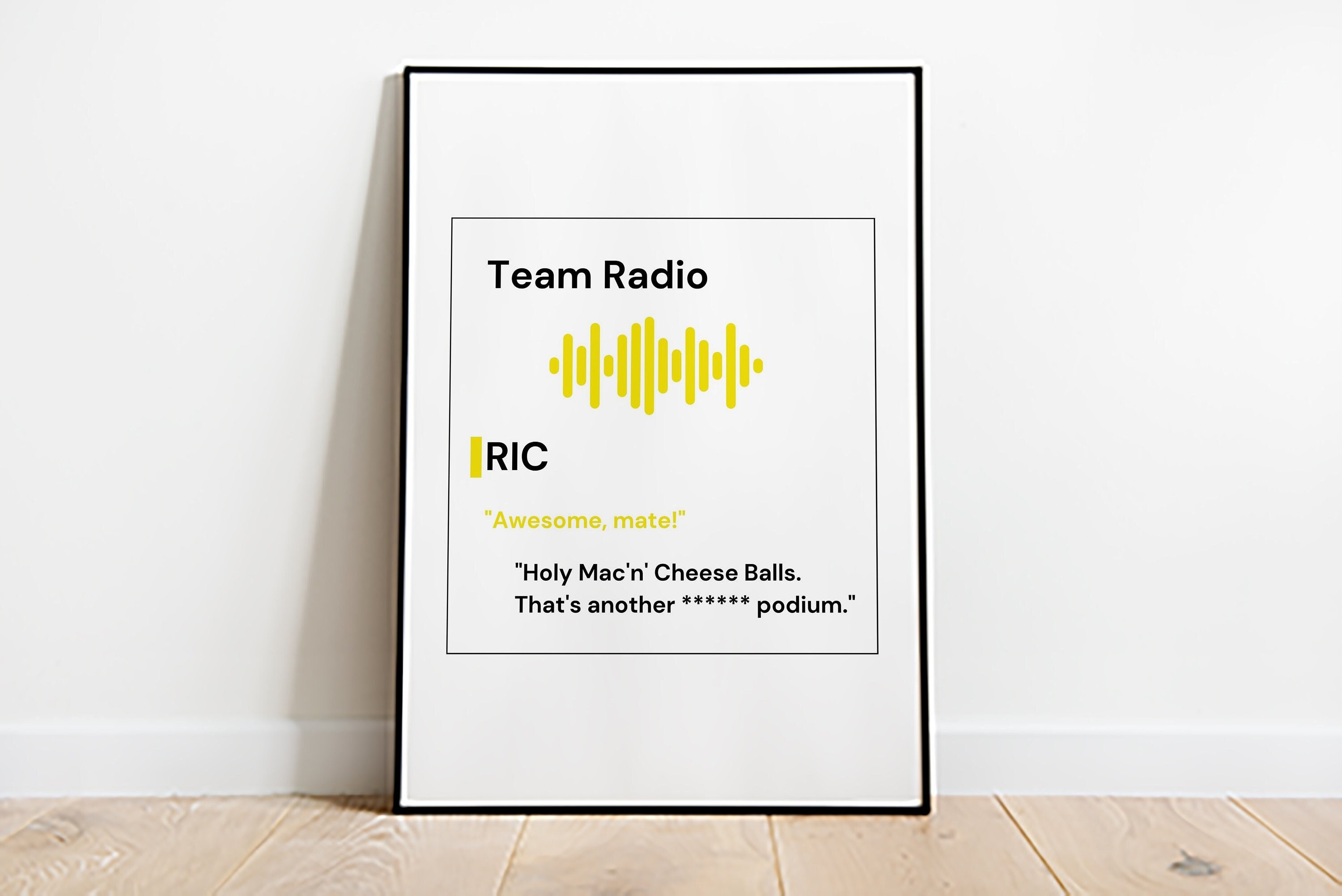 Daniel Ricciardo Formula 1 Printable Wall Art | Renault | F1 Driver ...