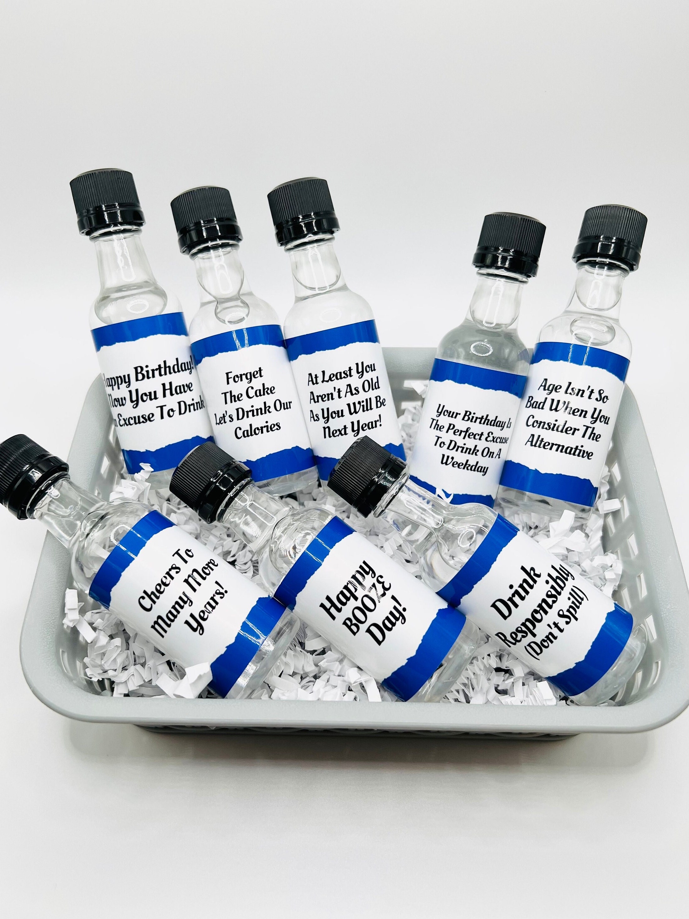 Mini Shot Labels Adult Birthday Party Favors Shooter Bottles - Etsy