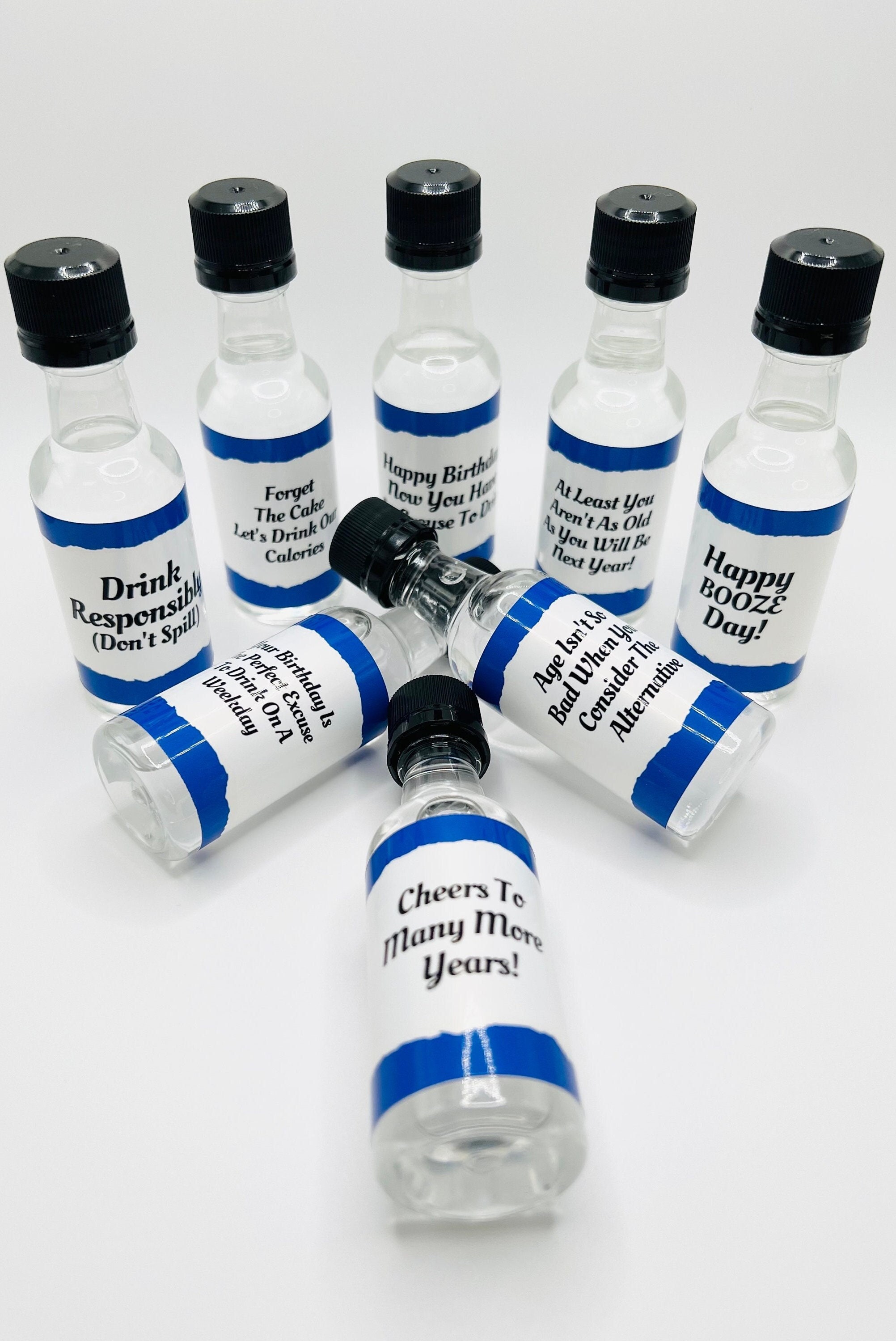 Mini Shot Labels Adult Birthday Party Favors Shooter Bottles - Etsy