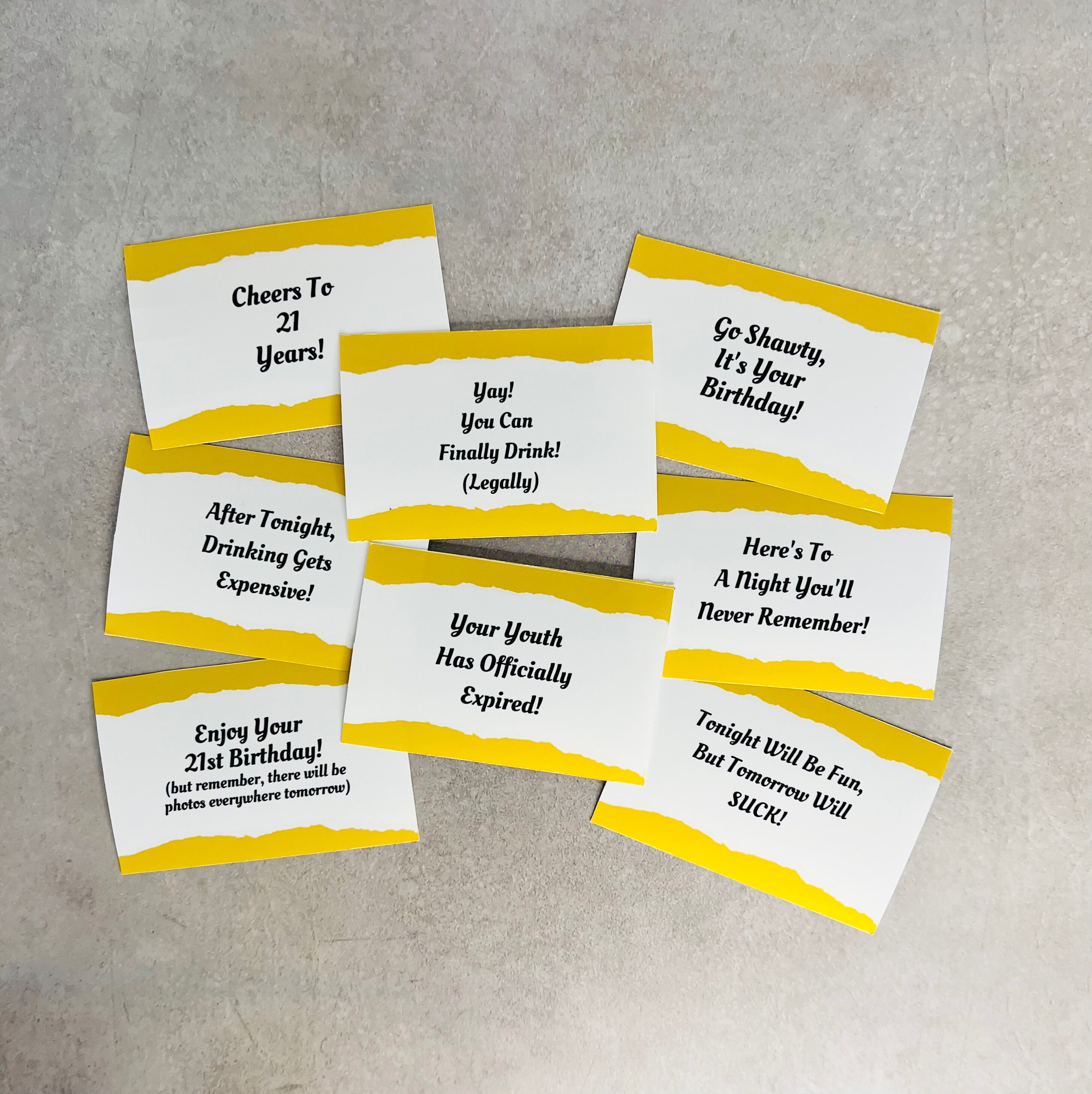 Mini Shooter Labels for 21st Birthday Party Favors Gift for - Etsy