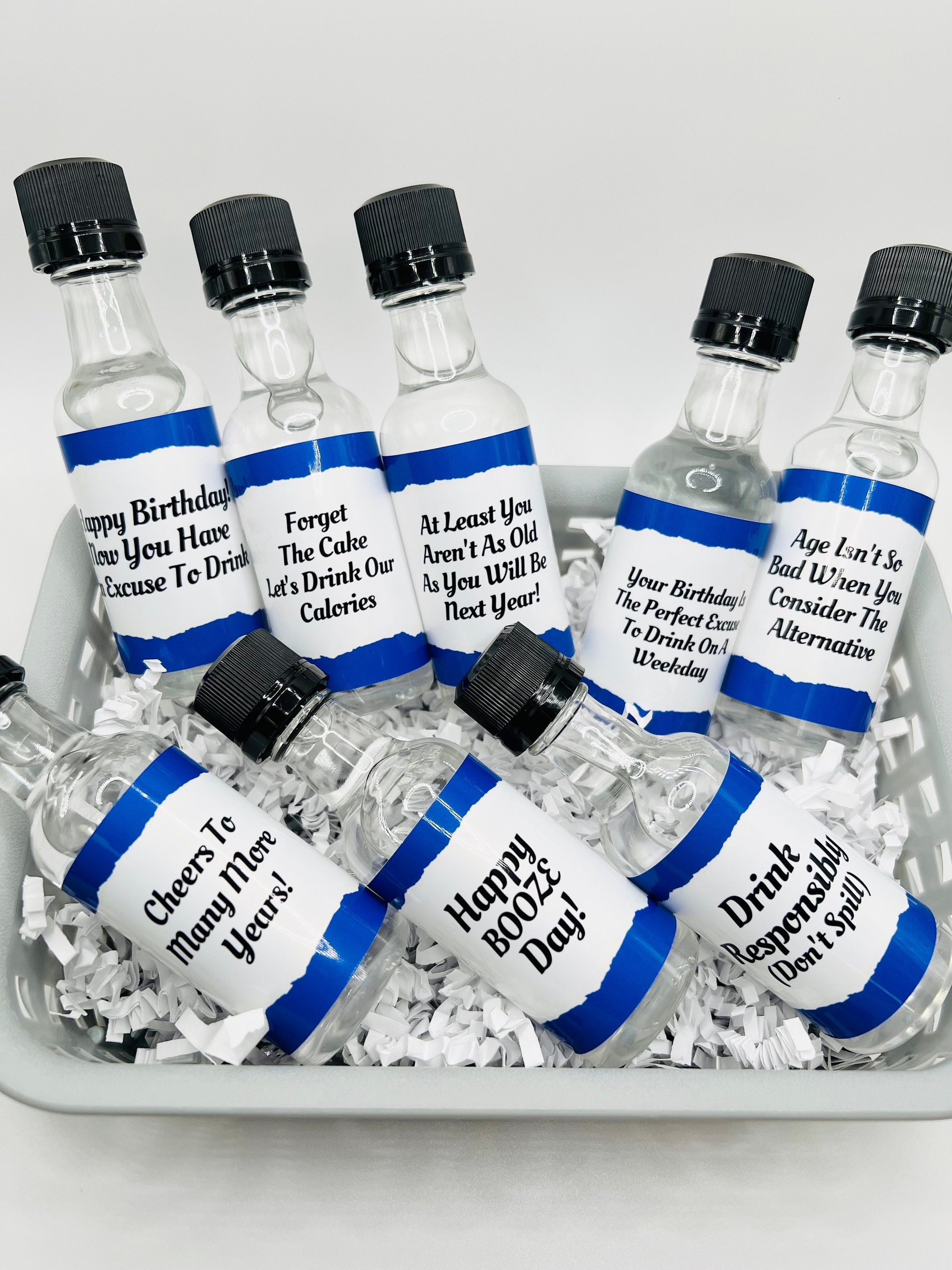 Mini Shot Labels Adult Birthday Party Favors Shooter Bottles - Etsy