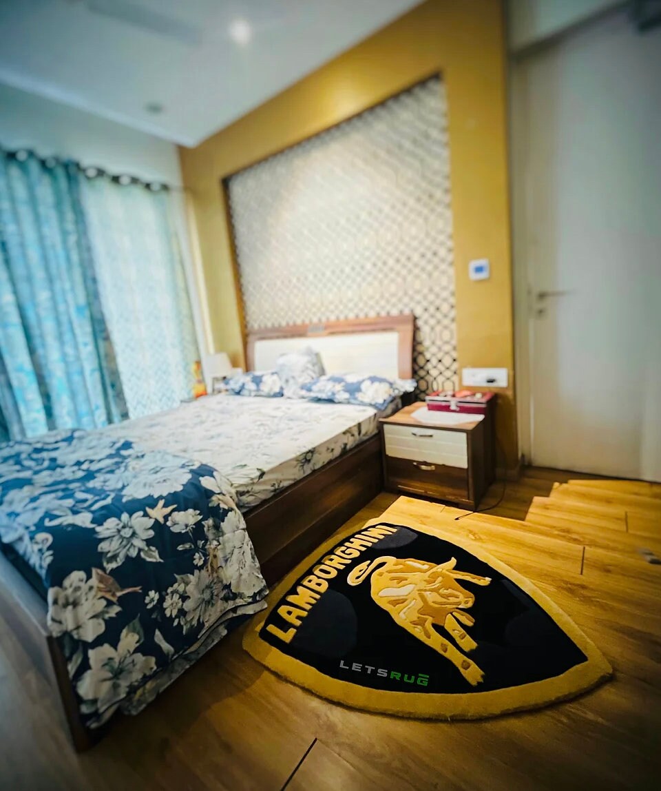 Handmade Custom Rug, Lambo Rug, Lambo Logo Carpet, Handtufted Rug, 100% ...