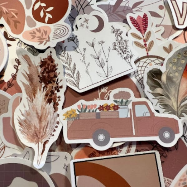 Neutral Stickers - Etsy