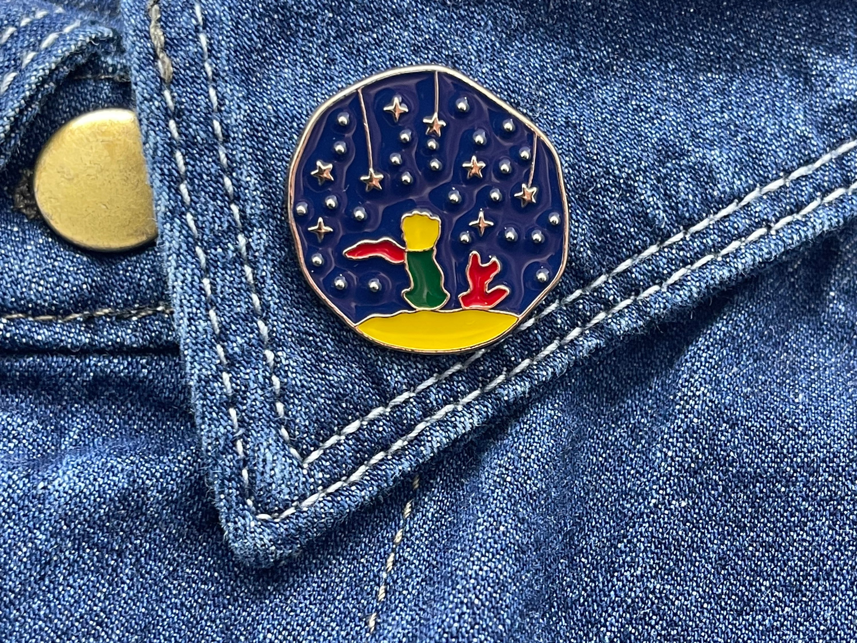 The Little Prince Enamel Pin - Le Petit Prince - Dark Blue Accessories ...