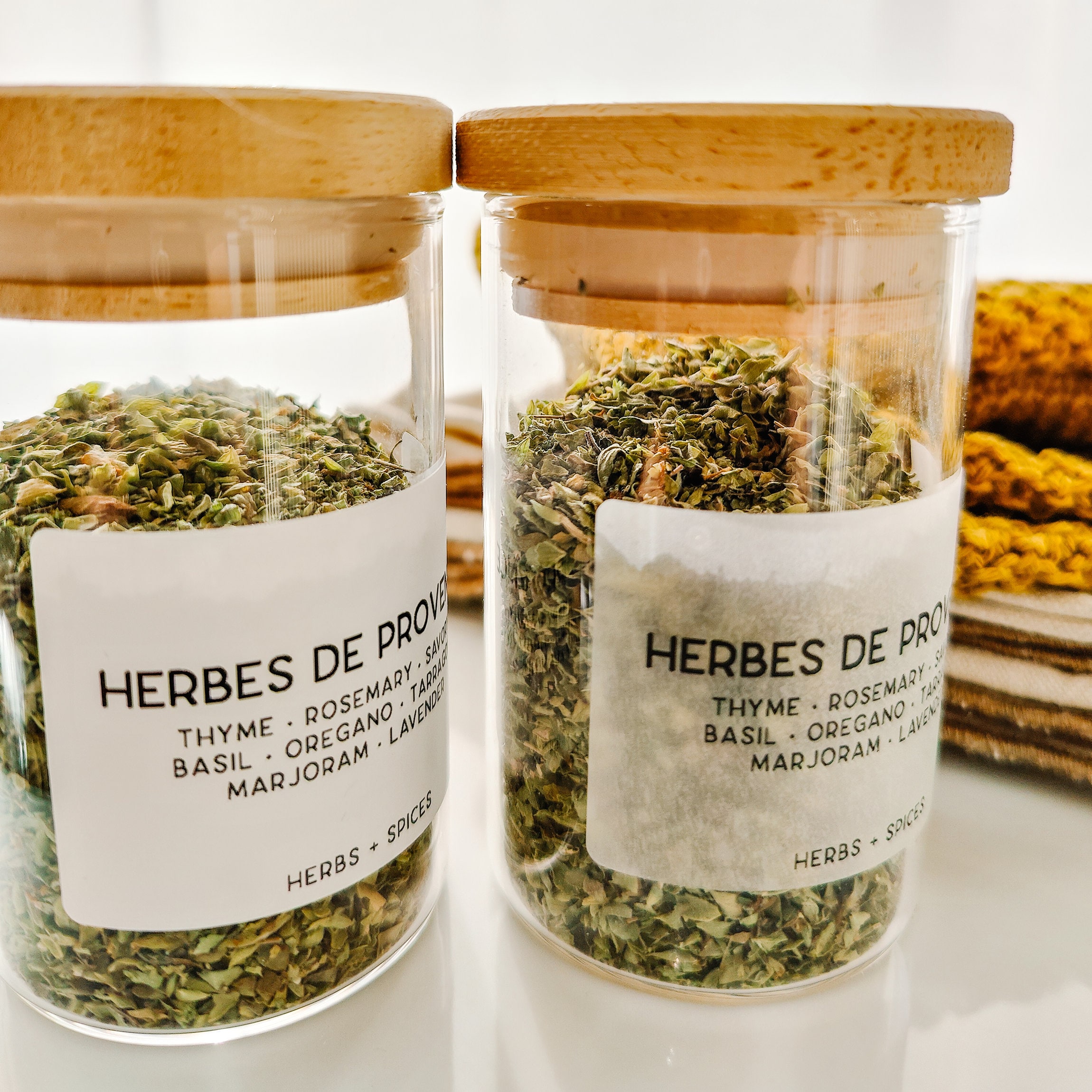 Spice Blend Labels Oil and Water Resistant Minimalistic Kitchen Labels ...