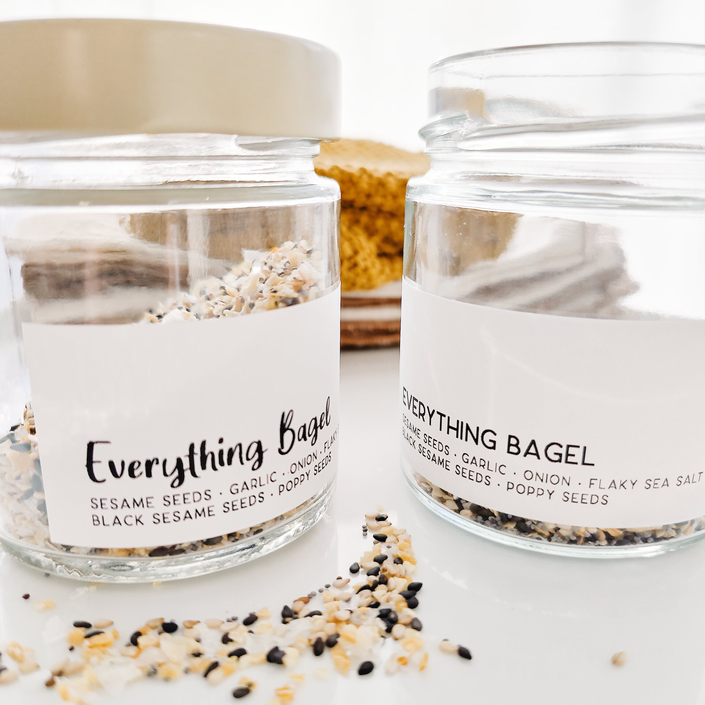 Spice Blend Labels Oil and Water Resistant Minimalistic Kitchen Labels ...