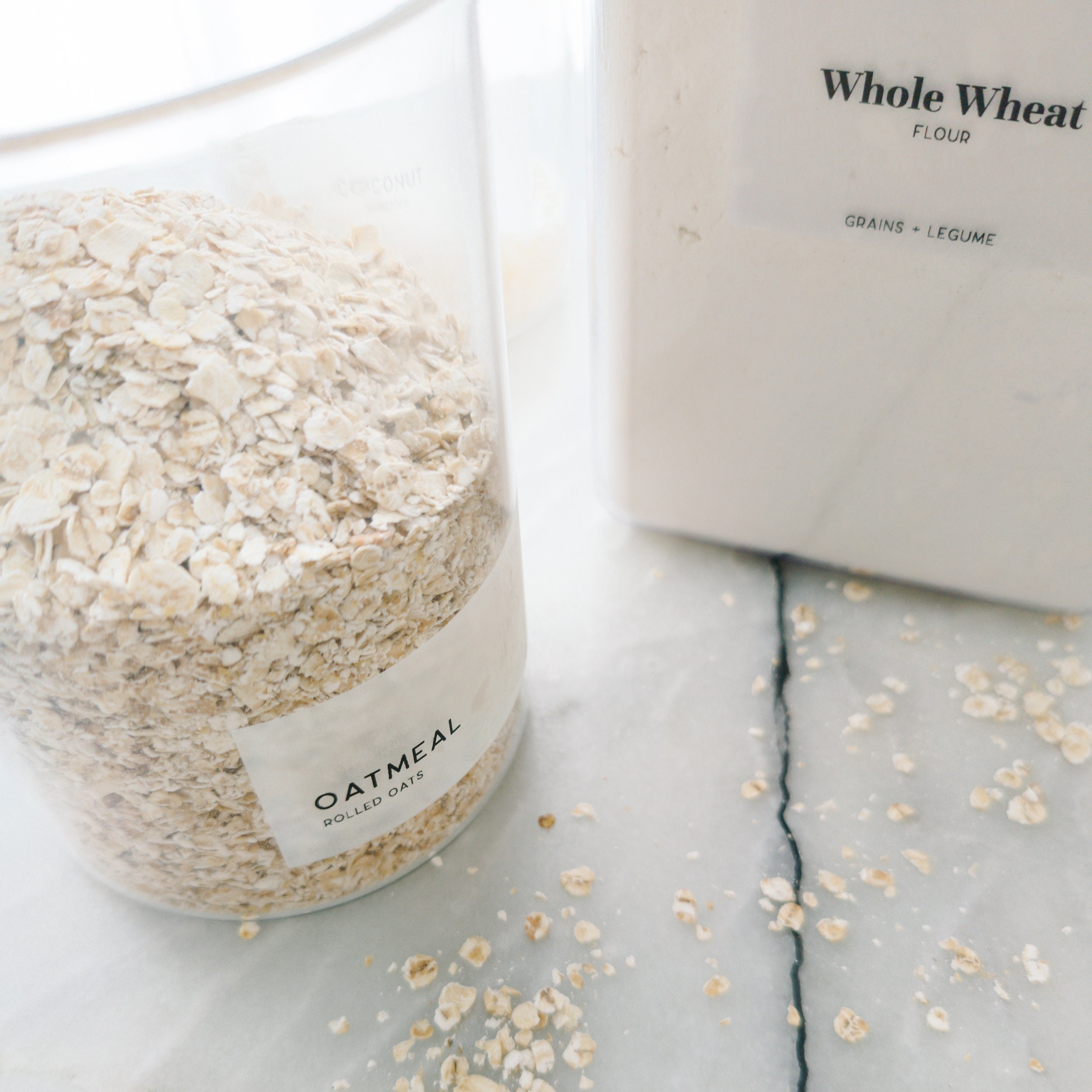 English Pantry Labels • Oil and Water Resistant • Minimalistic Kitchen ...